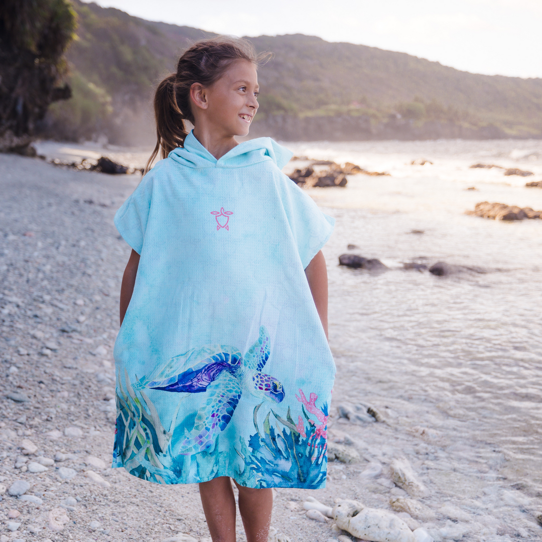 Kids Ponchos | Turtle Design | Kids 4 - 9 years – Ocean Armour