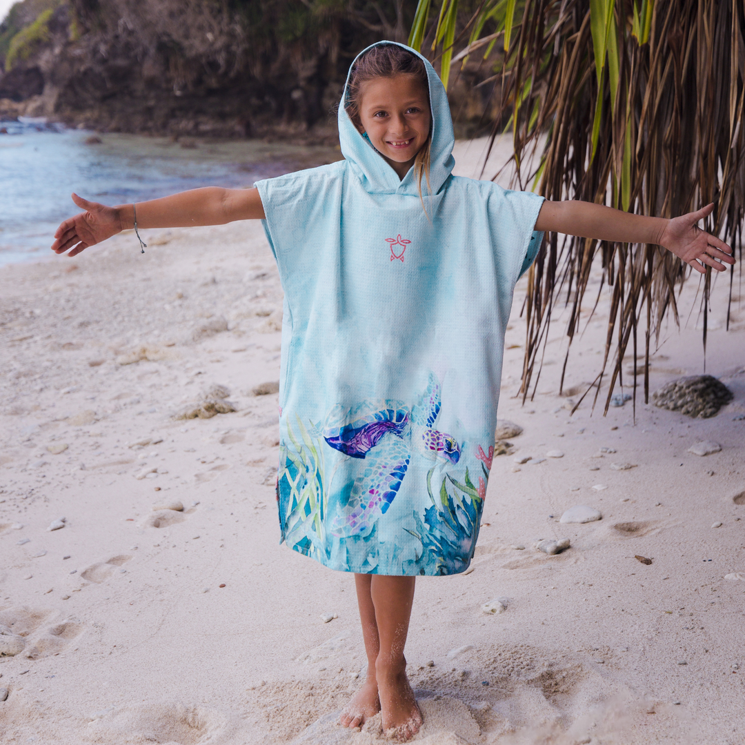 Kids Ponchos | Turtle Design | Kids 4 - 9 years – Ocean Armour